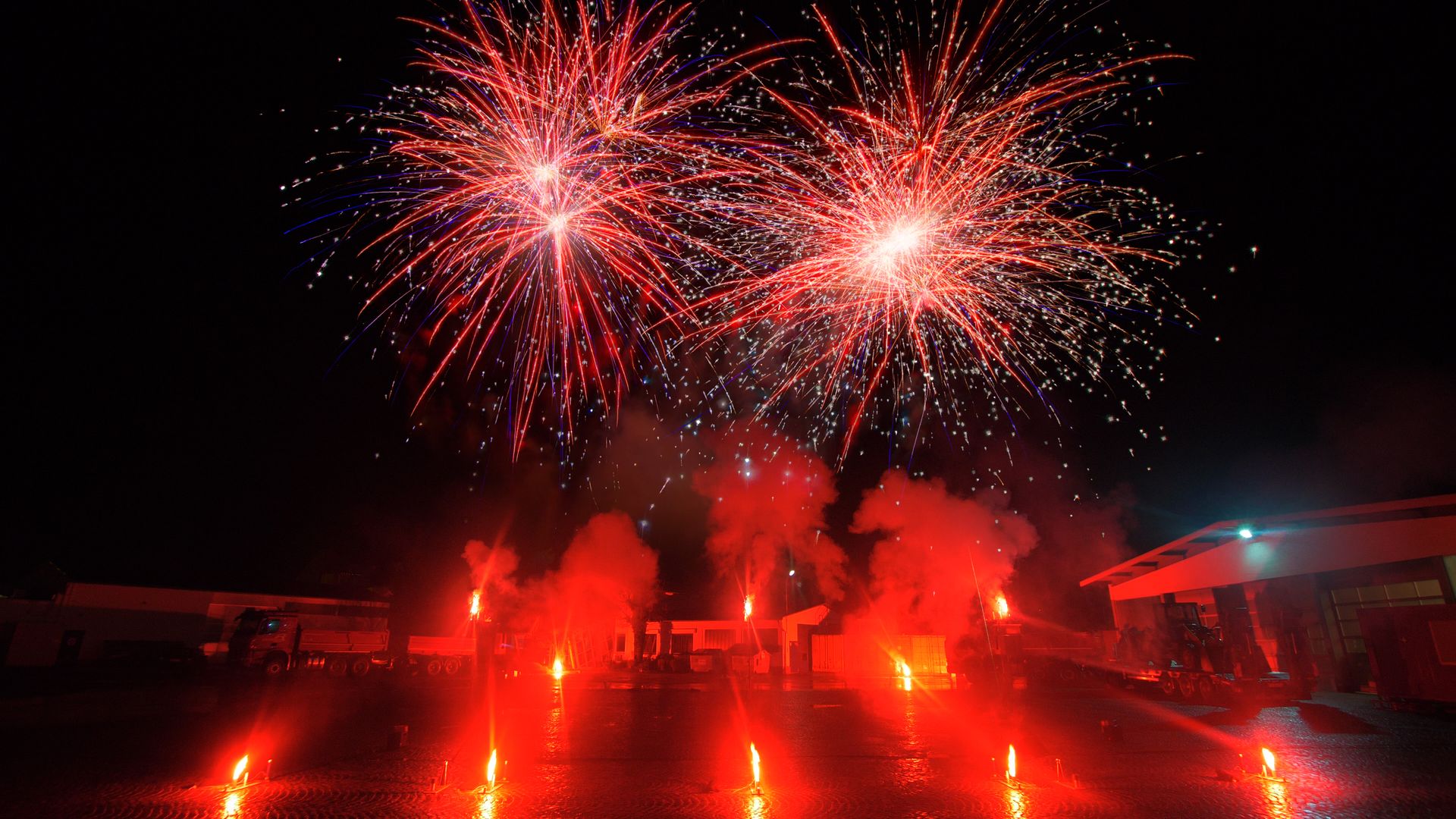Feuerwerk und Pyrotechnik - Pyrotechnik im Quadrat